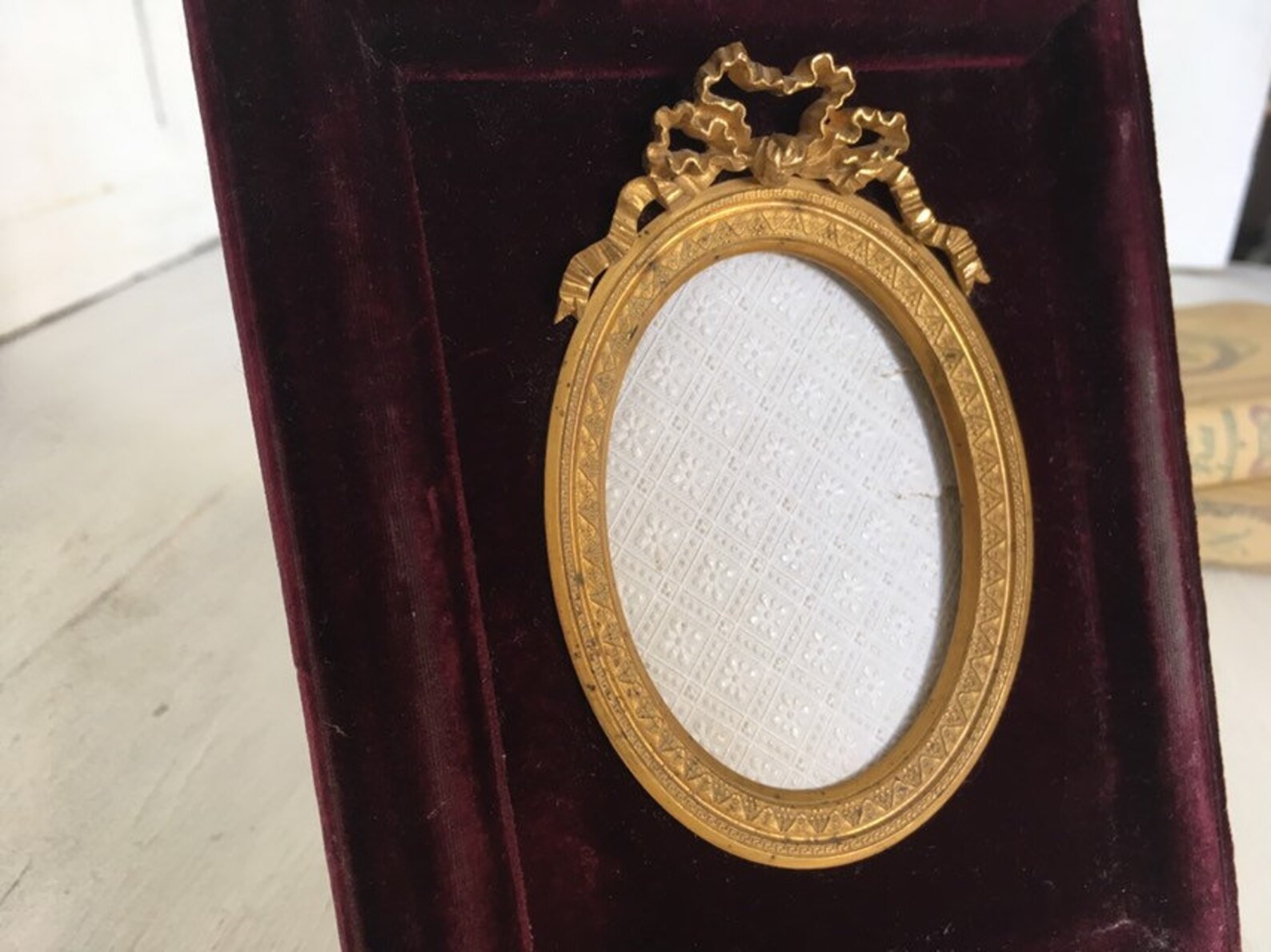 Antique Bronze and Velvet Frame - Etsy