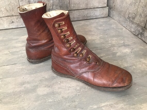 Edwardian childs button boots - Gem