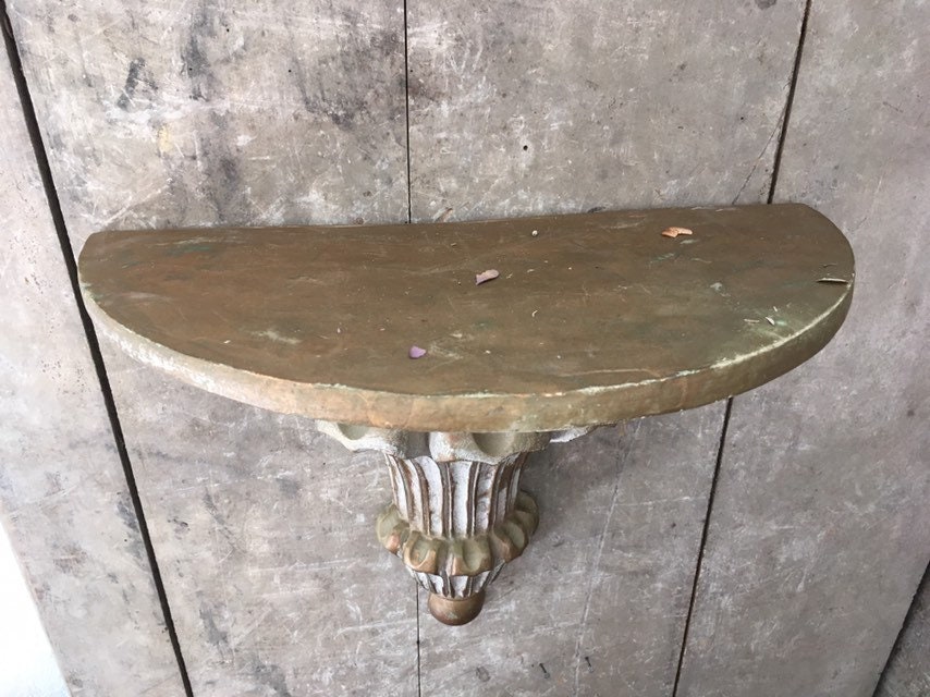 Large Vintage Decorative Wall Shelf - Etsy
