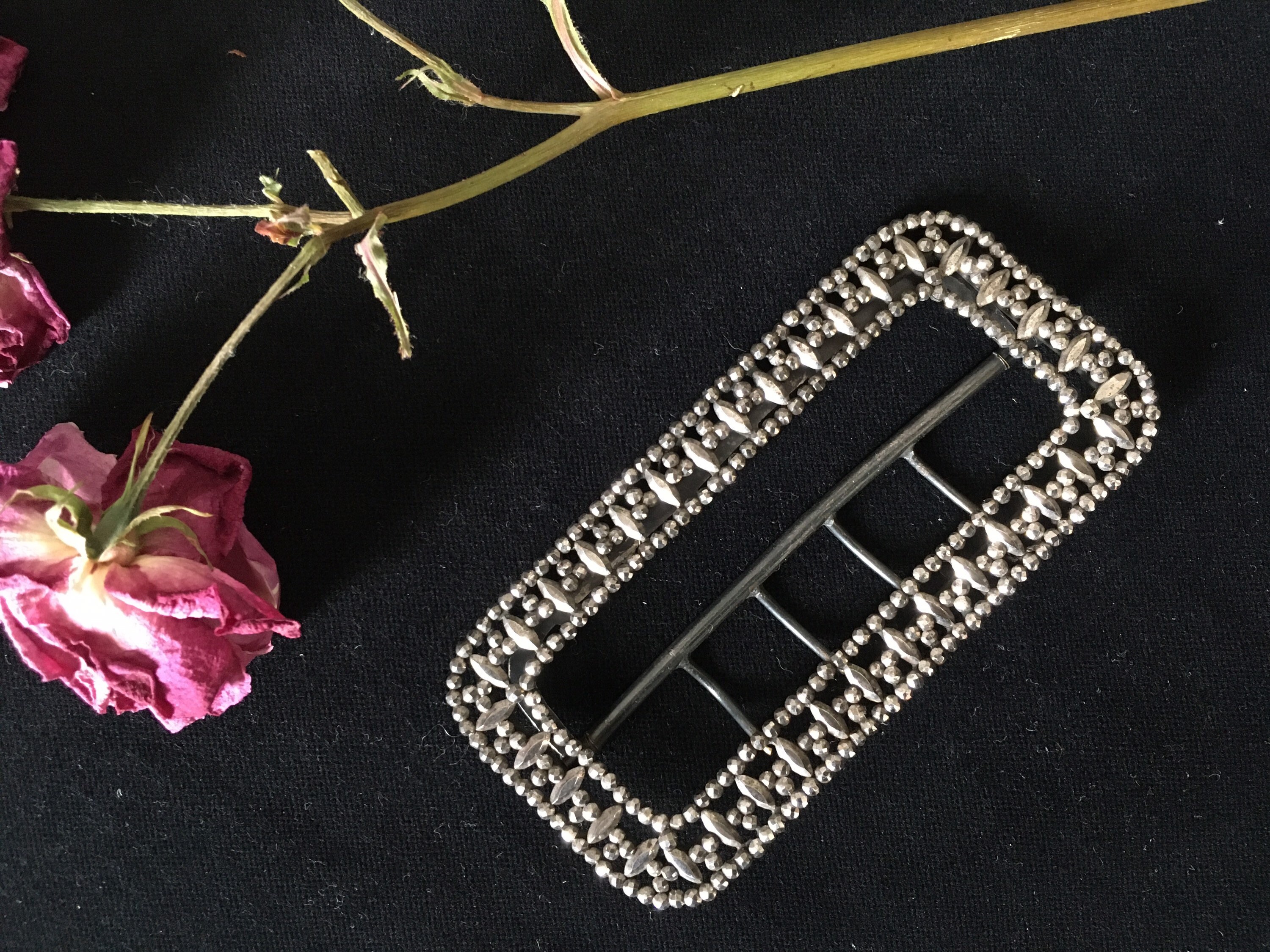 Antique Buckle in Cut Steel From France - Etsy