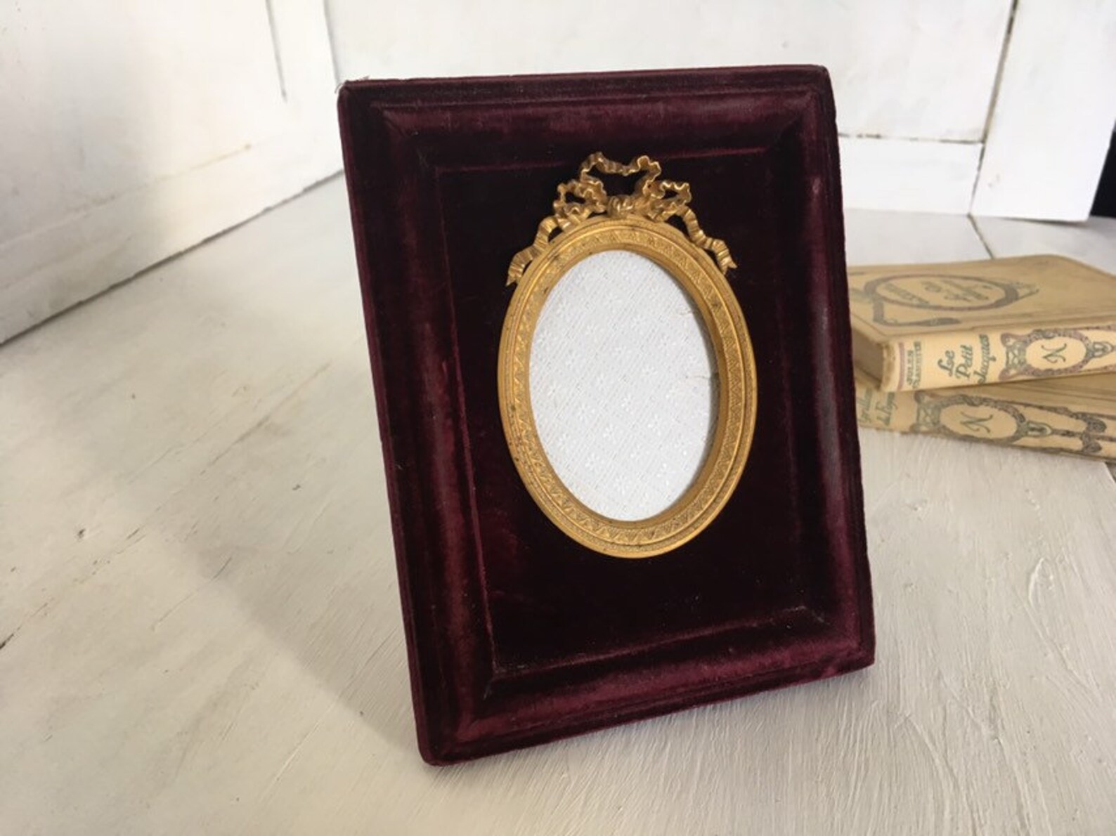 Antique Bronze and Velvet Frame - Etsy