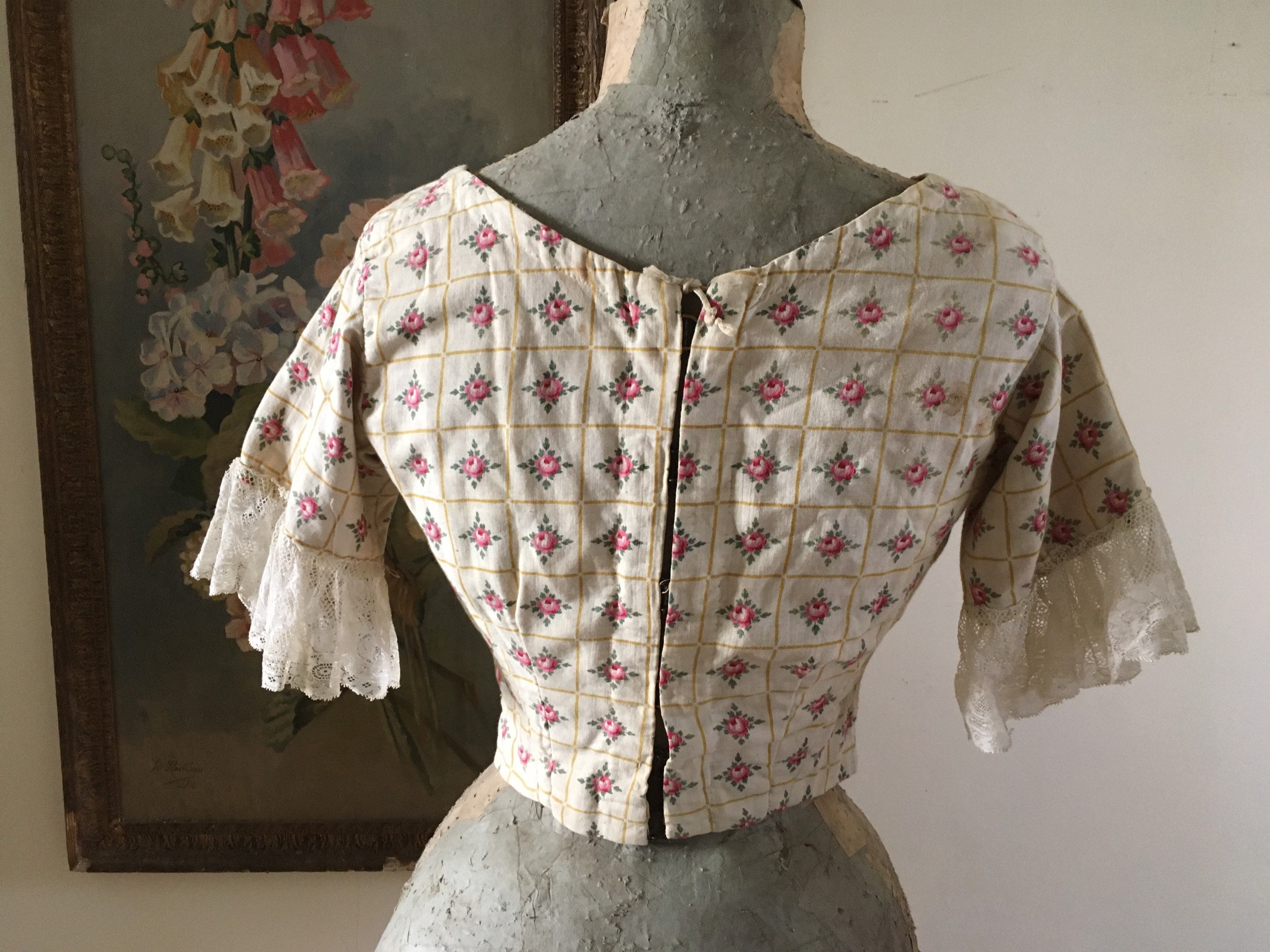 Victorian 1850s style corset bodice | Etsy