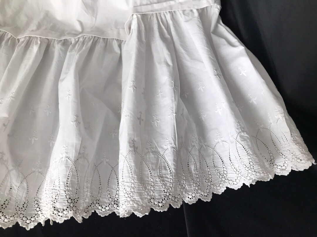 Antique Cotton Petticoat Broderie Anglaise - Etsy