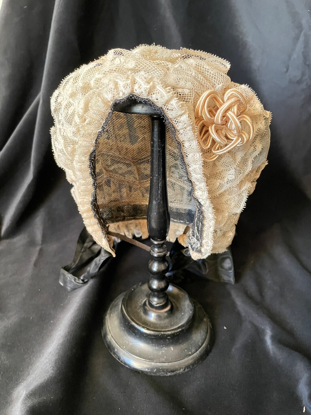 Victorian Lace Bonnet - Etsy