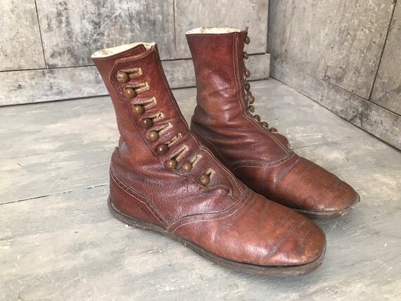 Edwardian childs button boots - Gem