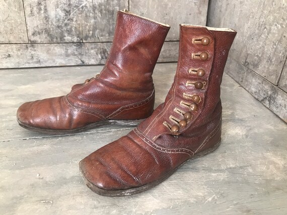 Edwardian childs button boots - Gem