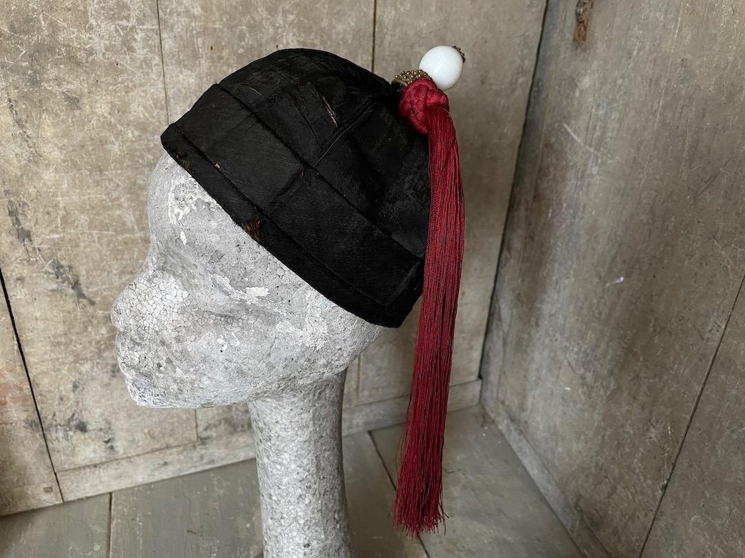 Antique Chinese Mandarin Hat, Qing Dynasty - Etsy