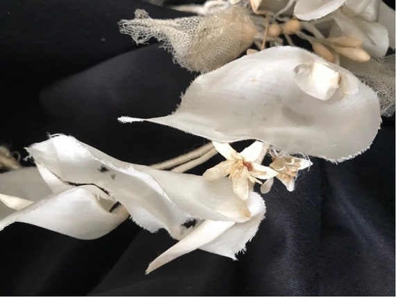 1920s wedding crown of silk lillies - Gem