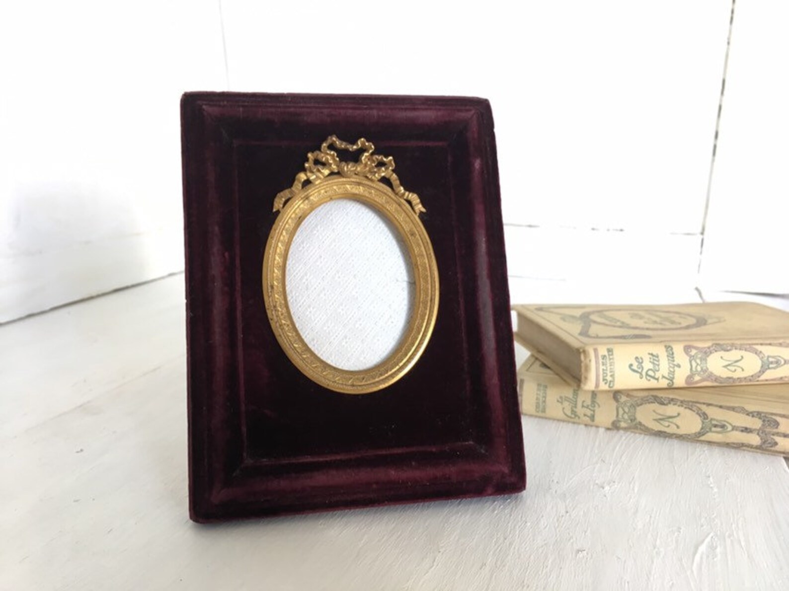 Antique Bronze and Velvet Frame - Etsy
