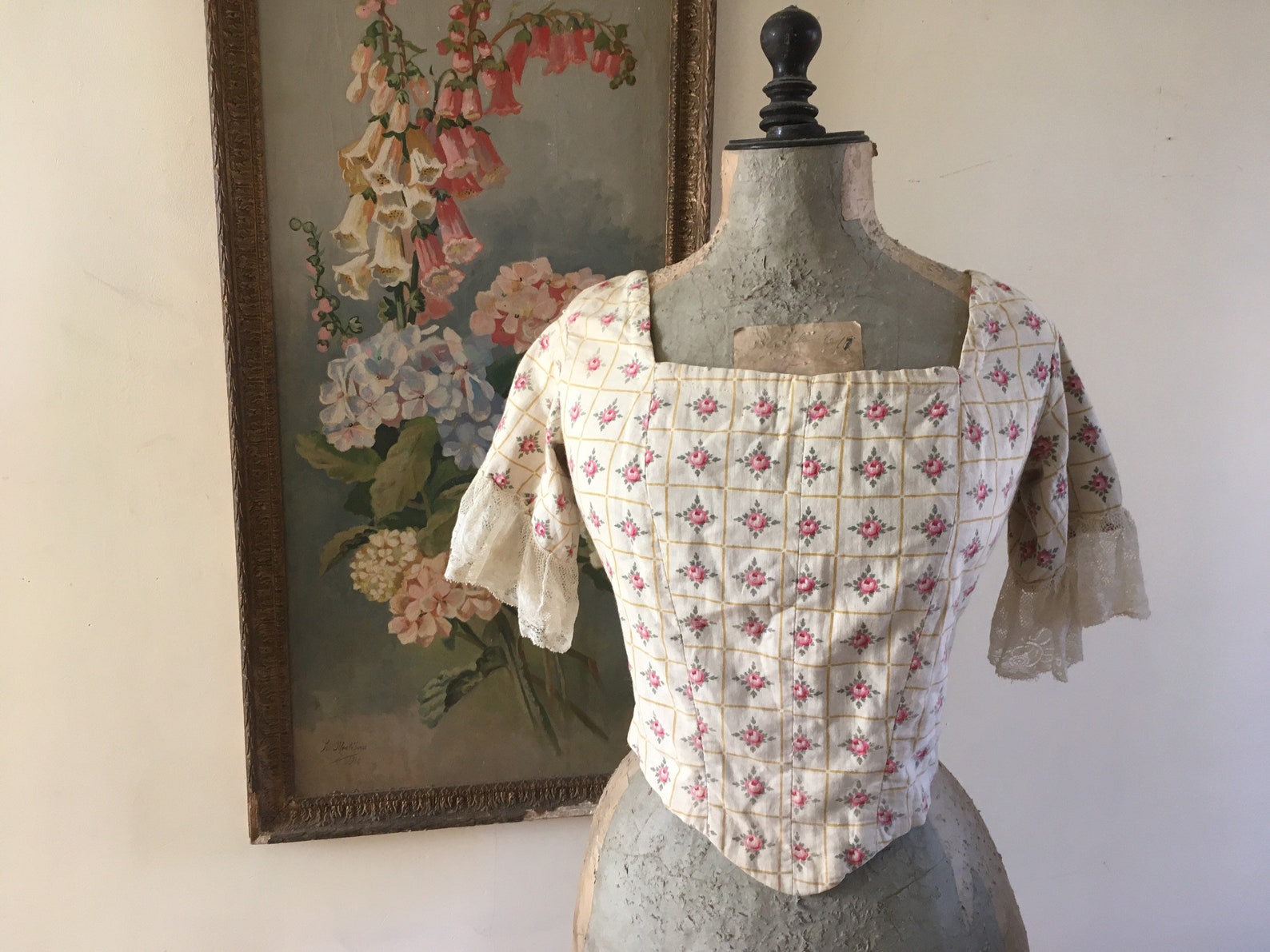 Victorian 1850s style corset bodice | Etsy