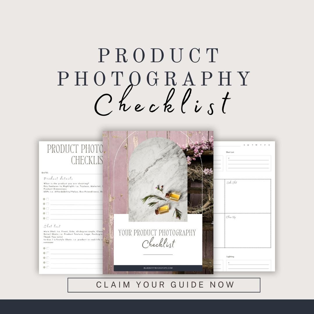 Ultimate Product Photography Workbook & Planner, Product Photography ...