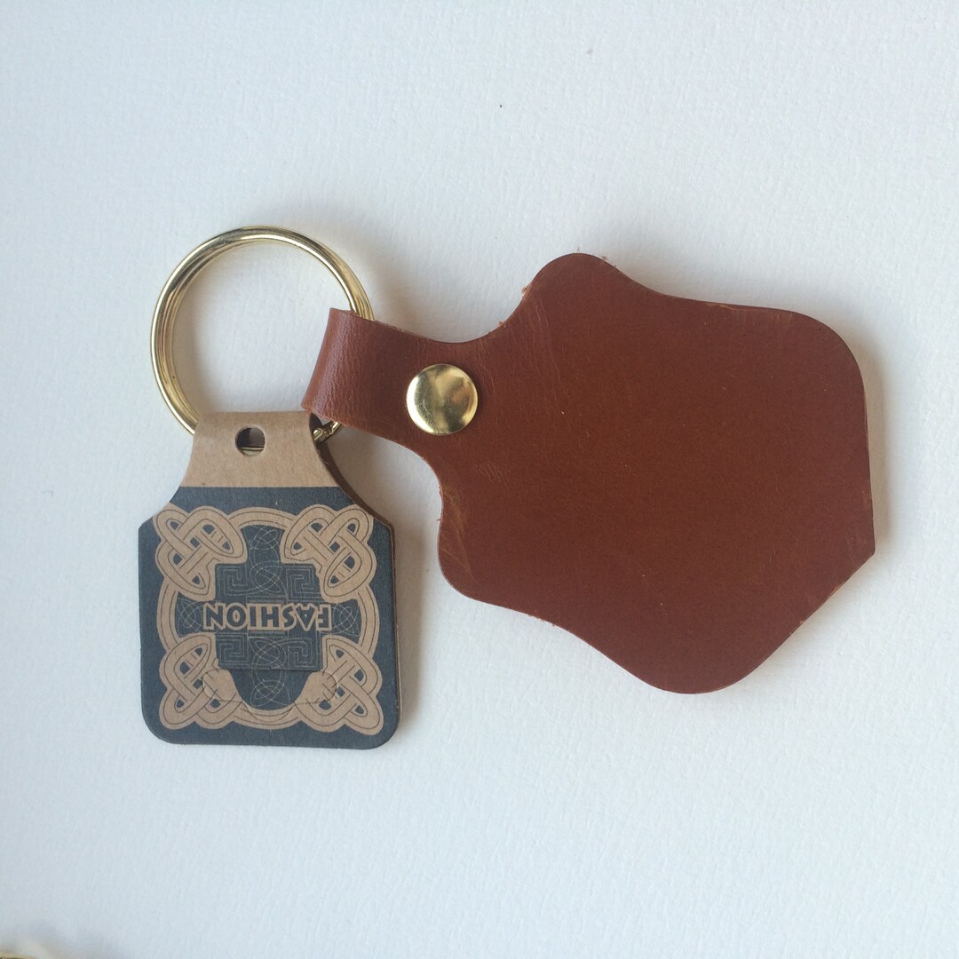Strong Brown Leather Key Ring - Etsy