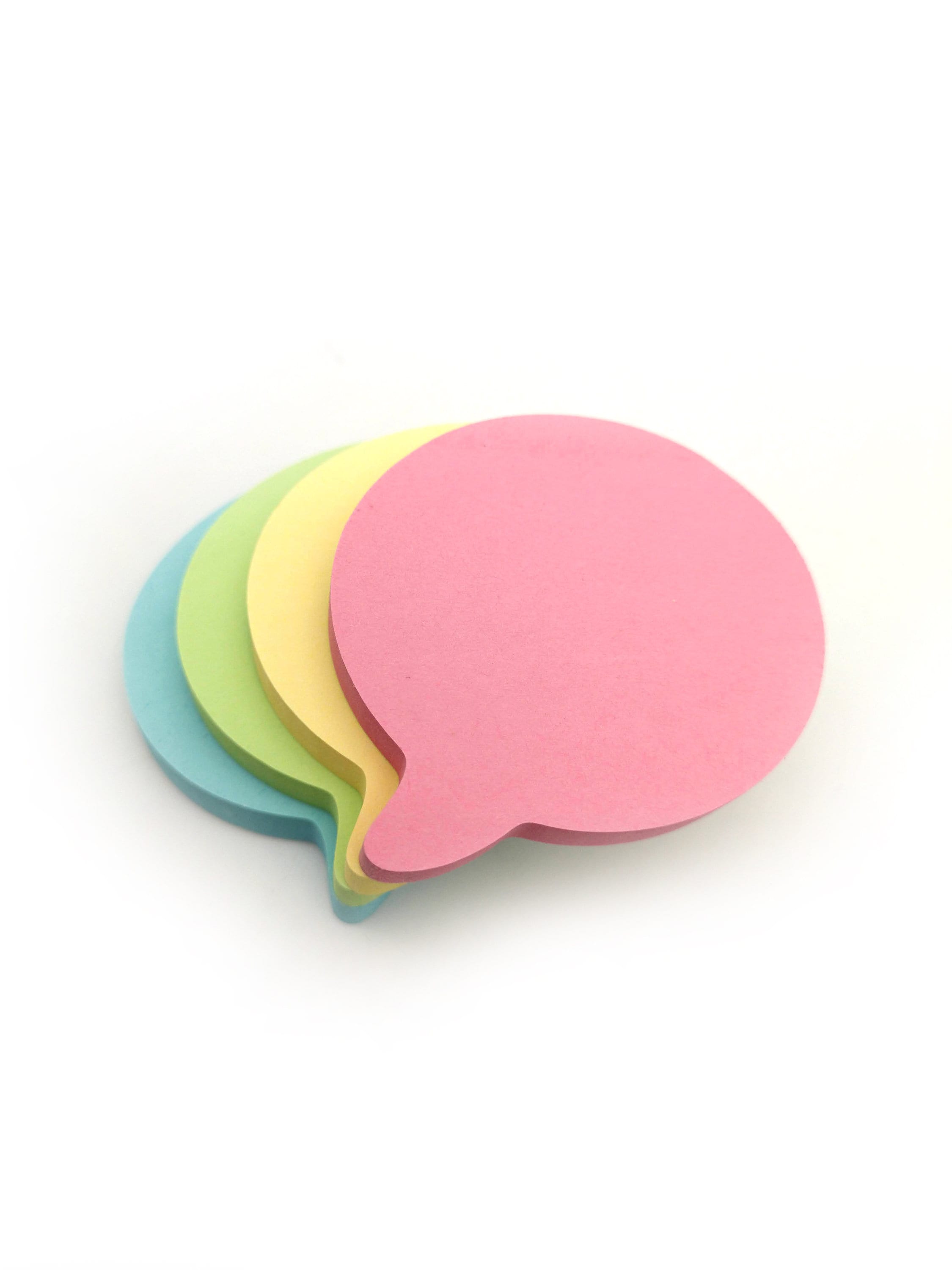 Speech Bubble Sticky Notes / Pastel Post It Notes / Memo Pads | Etsy