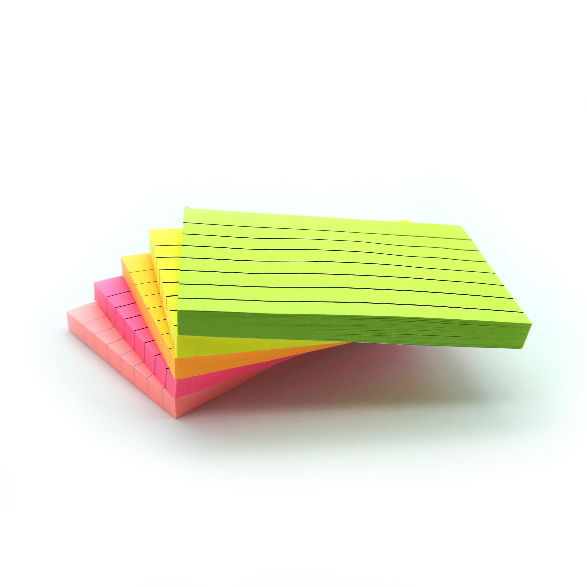 Lined Sticky Notes / Neon Rectangle Post It Notes / Memo Pads | Etsy