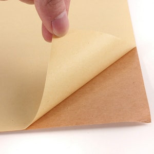 Kraft Brown Sticker Paper / A4 Blank Matte Customisable DIY Self ...