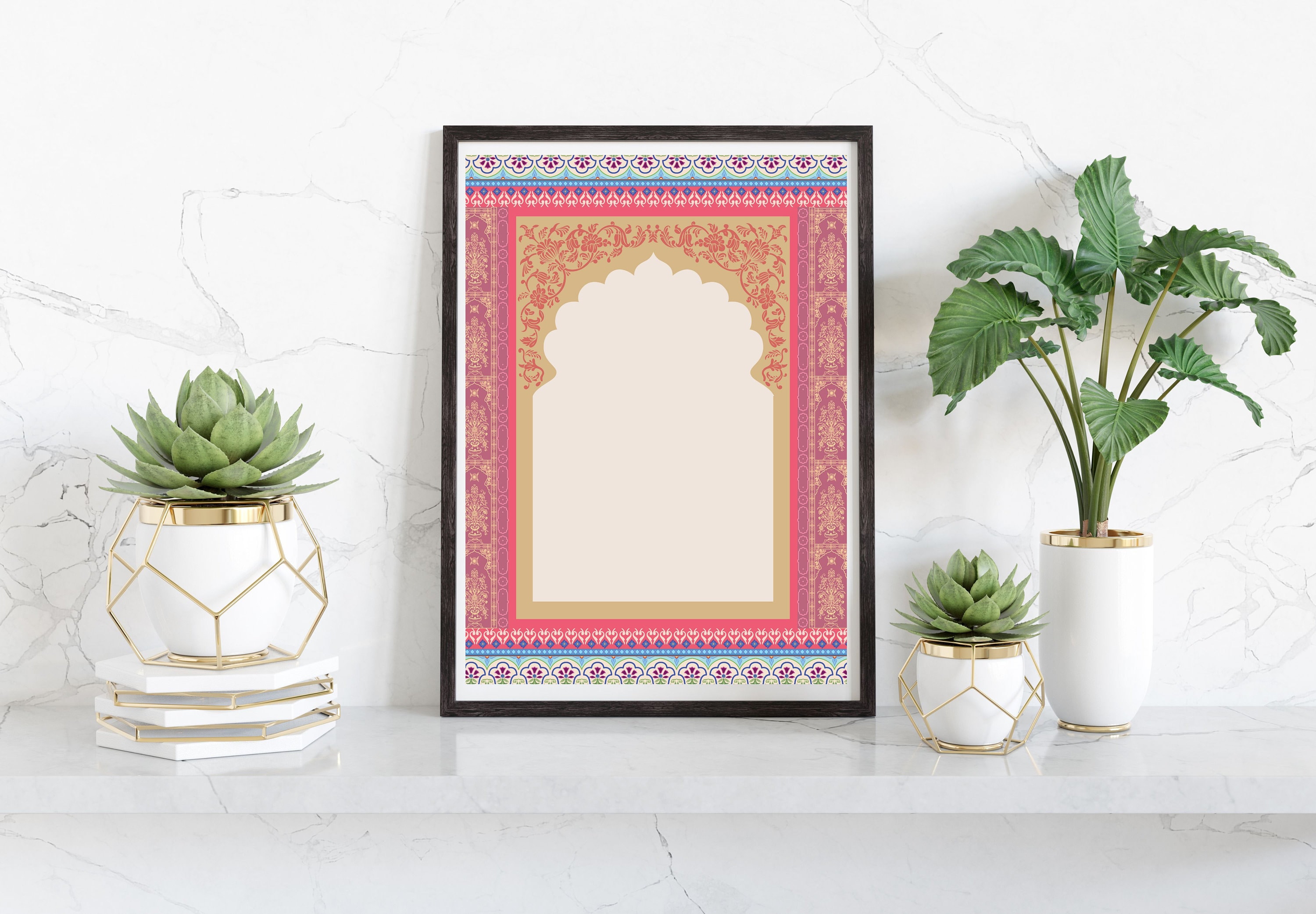 Jaipur Indian Palace Art, Rajput Royal Prints, Living Room Decor ...