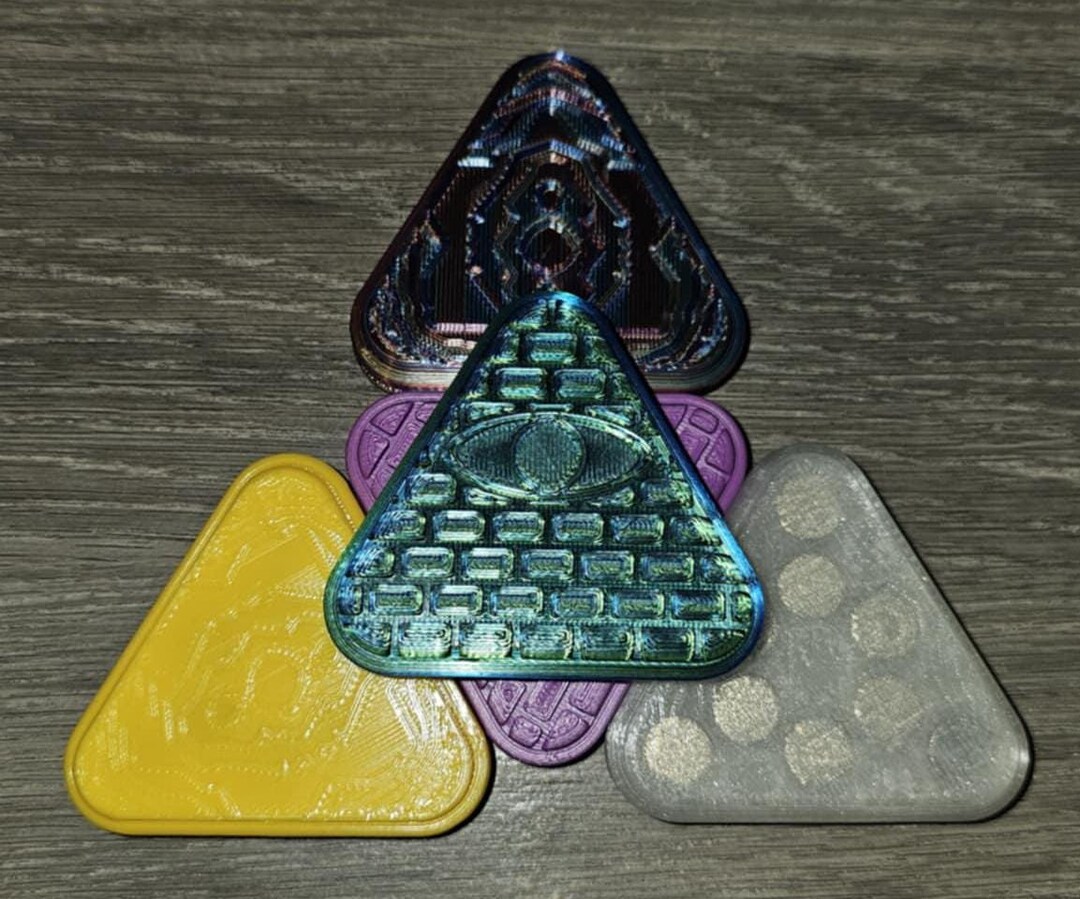 Bermuda Tri-slide: 18-magnet Haptic Slide Fidget Unique Triangular ...