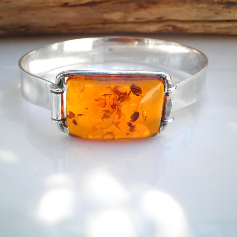 Amber Bangle - Etsy