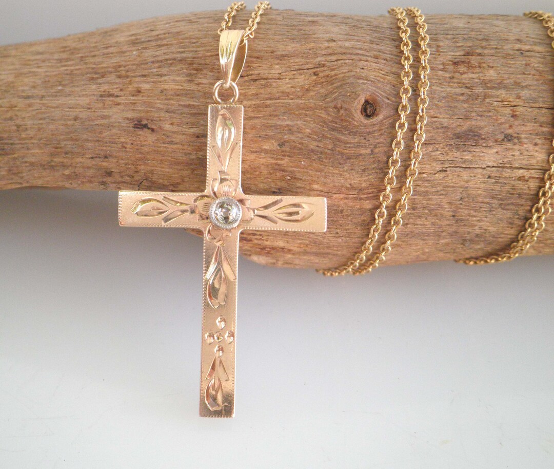 Vintage 1940’s Binder Brothers 14K Solid Yellow Gold Cable Link Chain ...