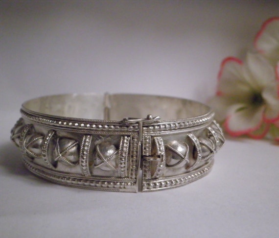 Vintage 1900’s Denmark 830 Sterling Silver Dome Pebbl… - Gem