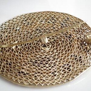 Edwardian Antique Beautiful Solid Brass Flower Filigree Czecho Slovakia ...