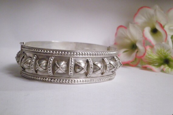 Vintage 1900’s Denmark 830 Sterling Silver Dome Pebbl… - Gem