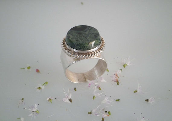 Modern Abstract Designer Jay King DTR Green Agate Ste… - Gem