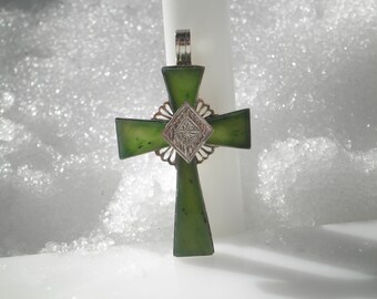 Large Jade Cross - Etsy