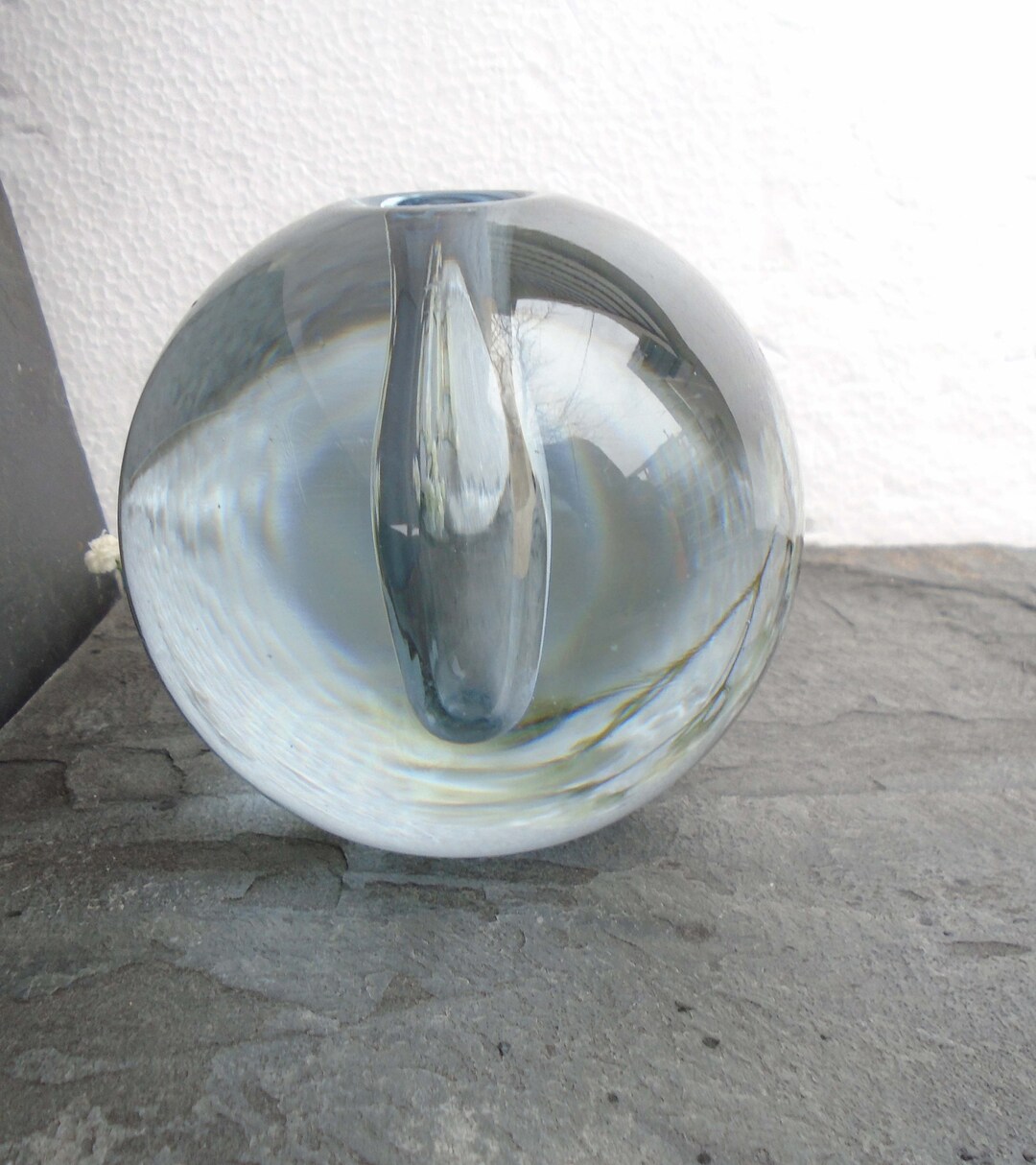 Rare Vintage per Lutken for Holmegaard Denmark Hand Blown Ballpoint Bud ...