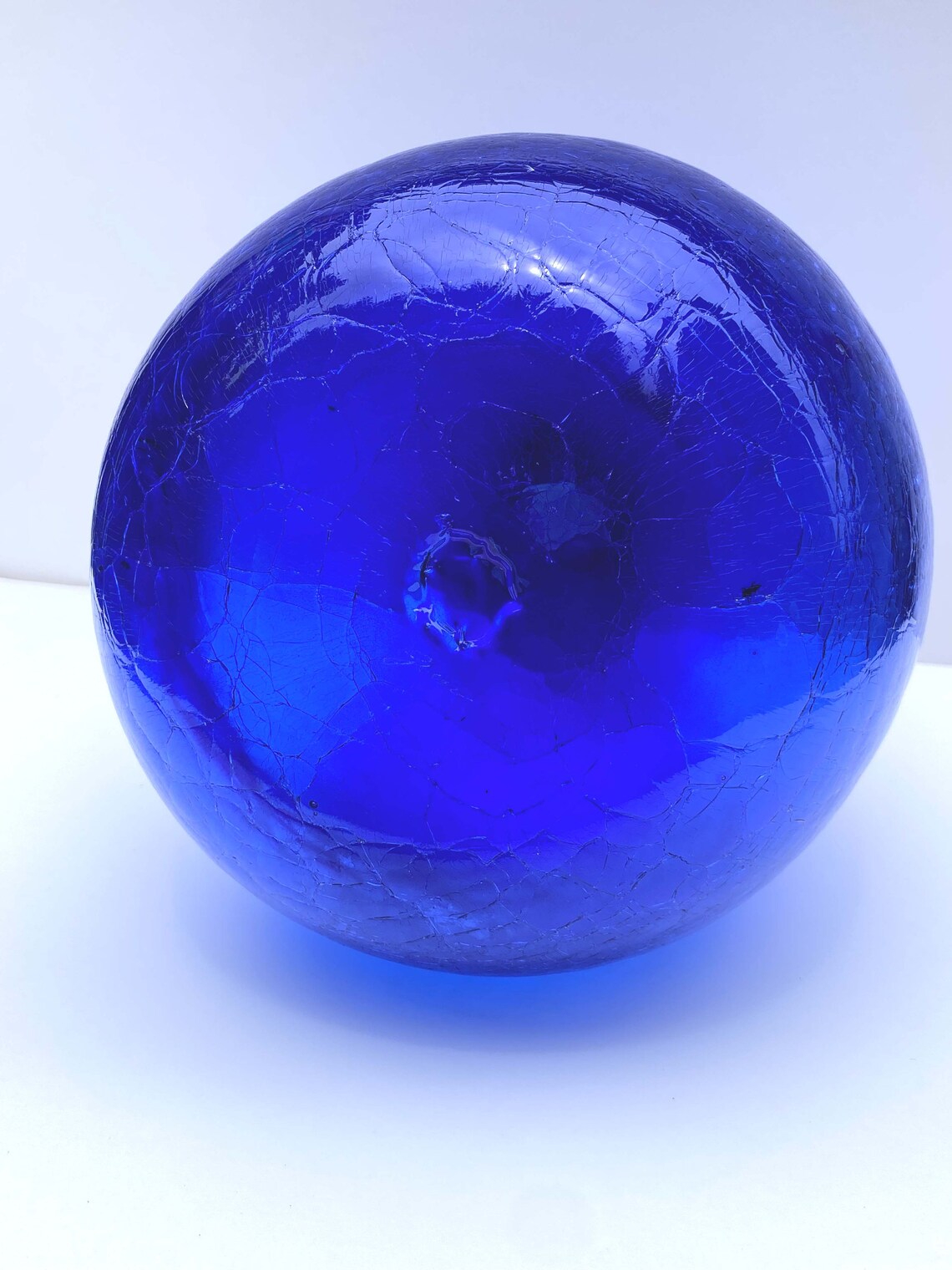 Vintage Artist Signed Unique Shape Hand Blown Cobalt Blue - Etsy