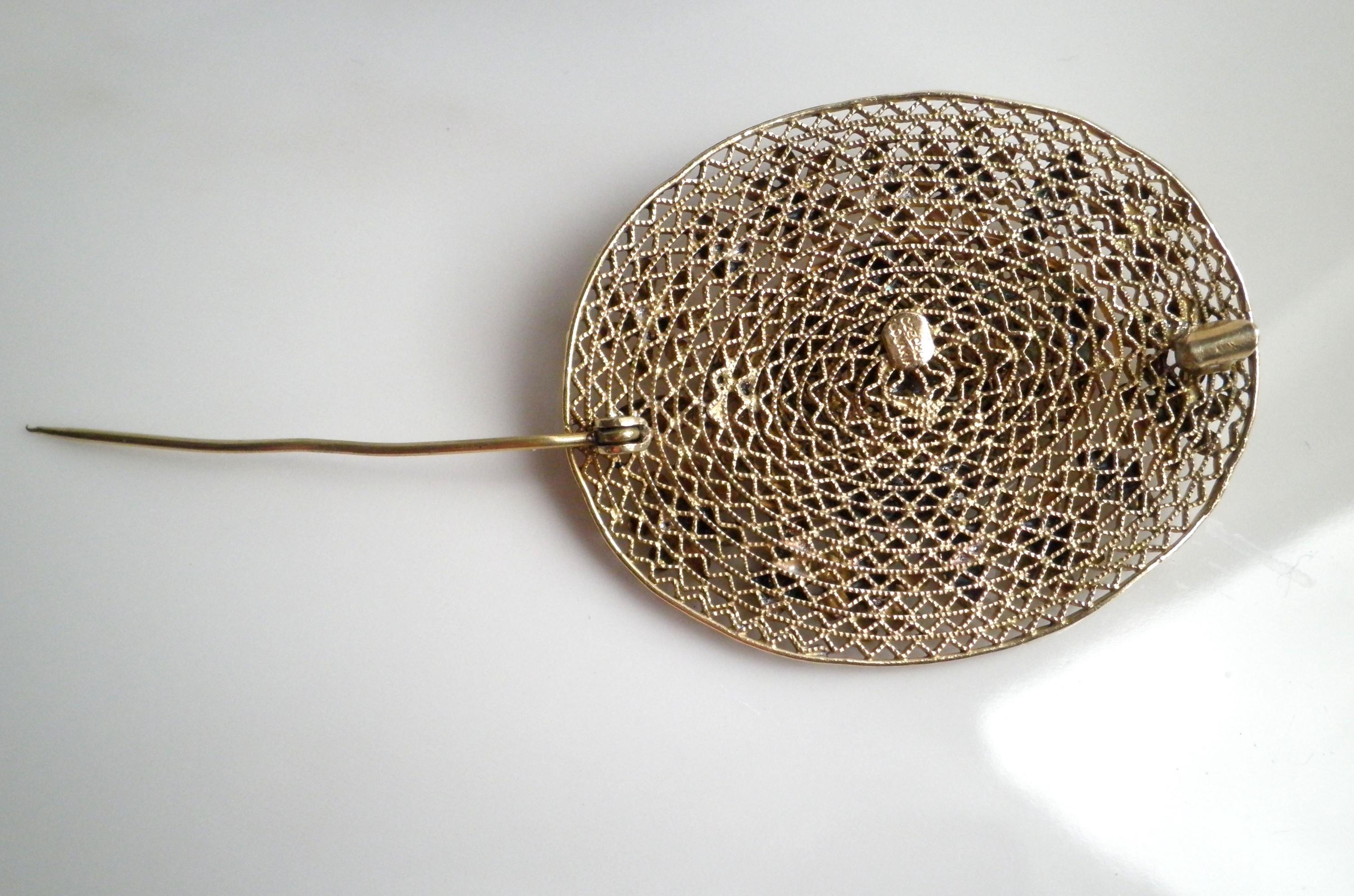 Edwardian Antique Beautiful Solid Brass Flower Filigree Czecho Slovakia ...