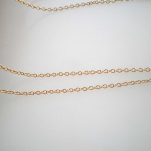 Vintage 1940s Binder Brothers 14K Solid Yellow Gold Cable Link Chain ...
