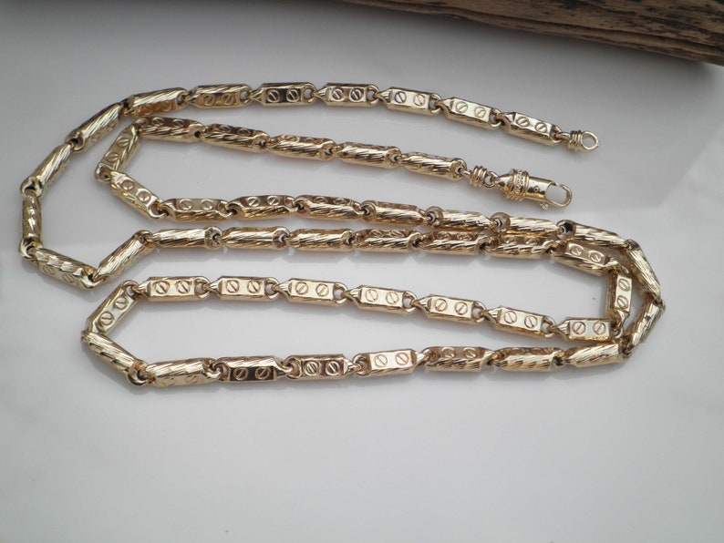 Vintage 10K Gold Over 925 Sterling Silver Rectangular Barrel - Etsy