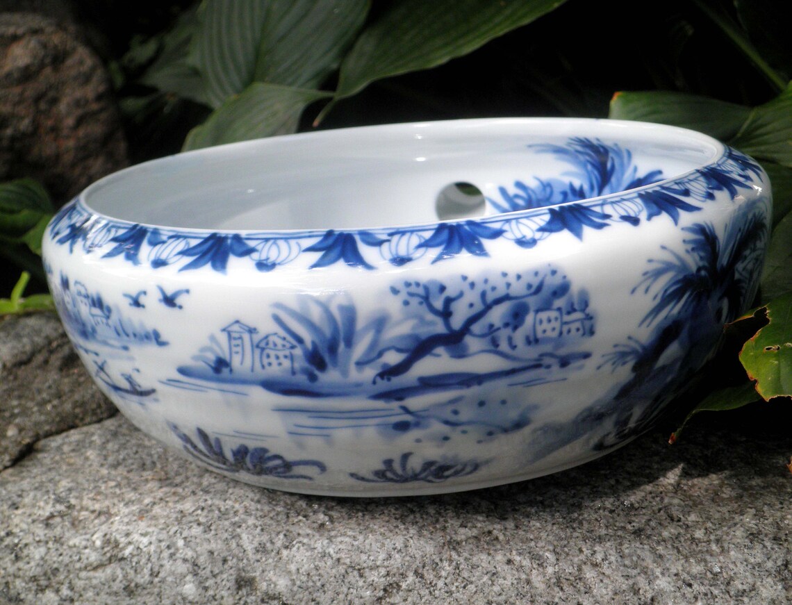 Vintage Gorgeous Ryuho Kiln 龍峰 Japanese Blue and White - Etsy