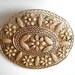 Edwardian Antique Beautiful Solid Brass Flower Filigree Czecho Slovakia ...