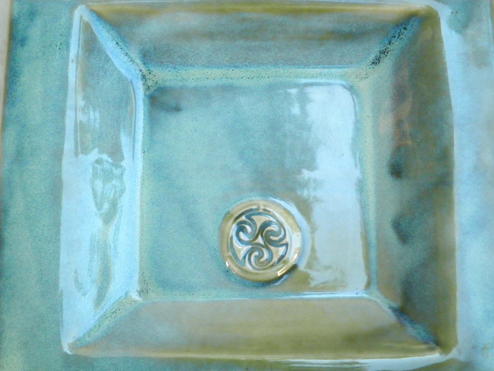 Irish Artisan Potter Colm De Ris Rare Emerald Wall Hanging/ - Etsy