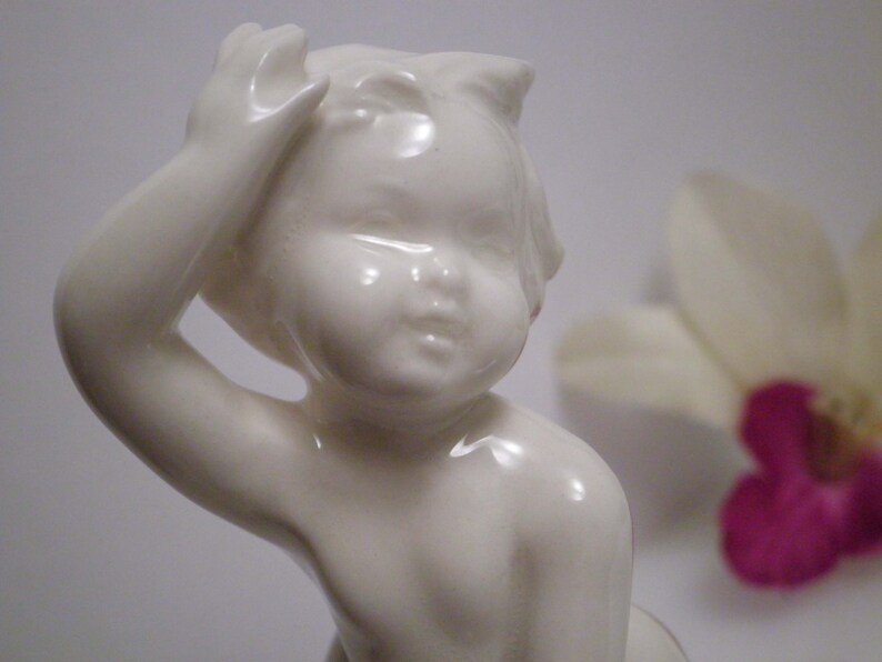 Vintage 1978 GOEBEL Harvest Cherub Putti Figurine Kneeling and - Etsy