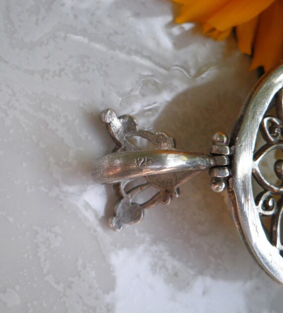 Gorgeous Vintage Chinese Carved Sterling Silver Pend… - Gem