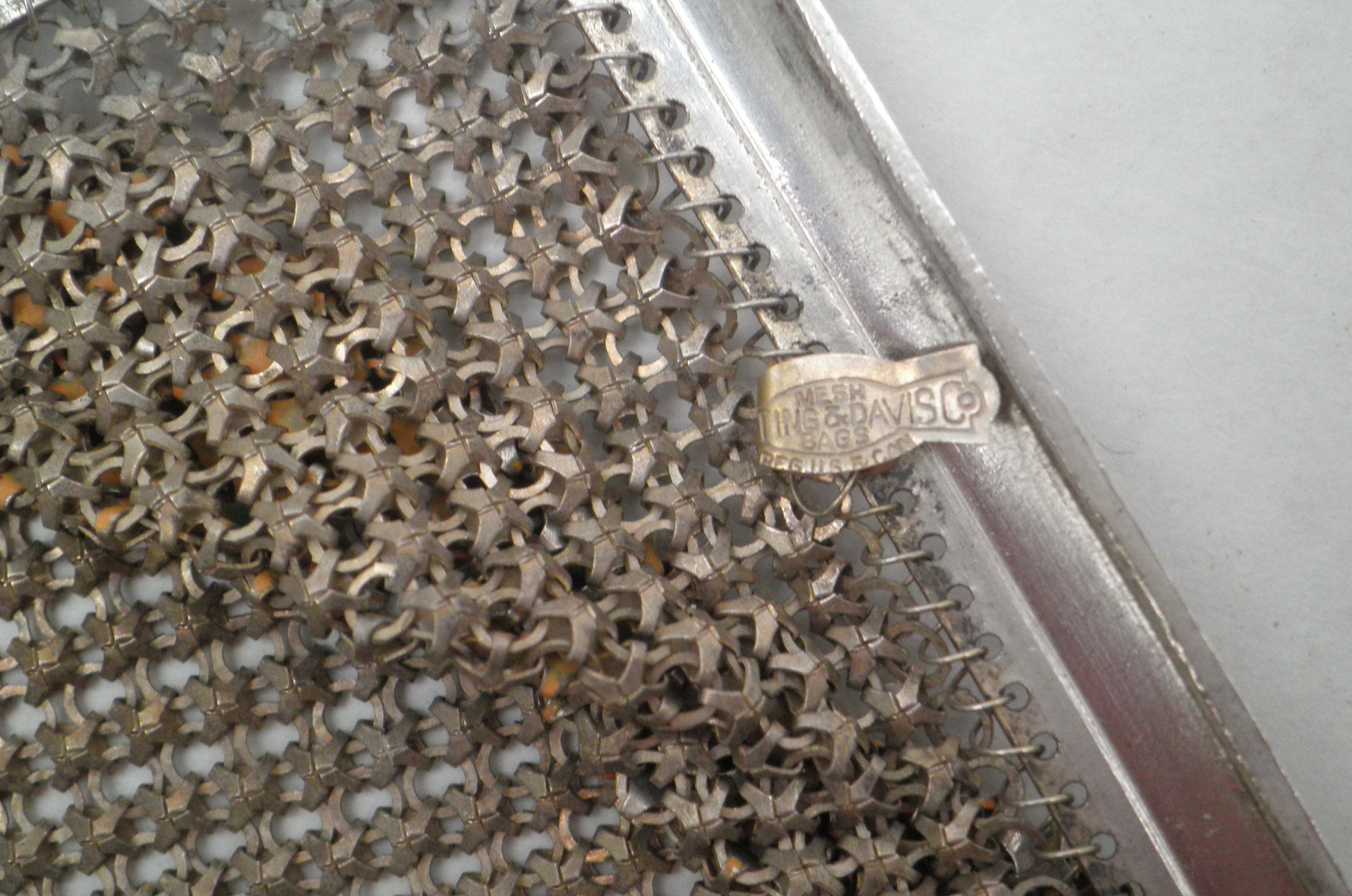 1920s Authentic Whiting & Davis Chain Enamel Mesh Purse - Etsy