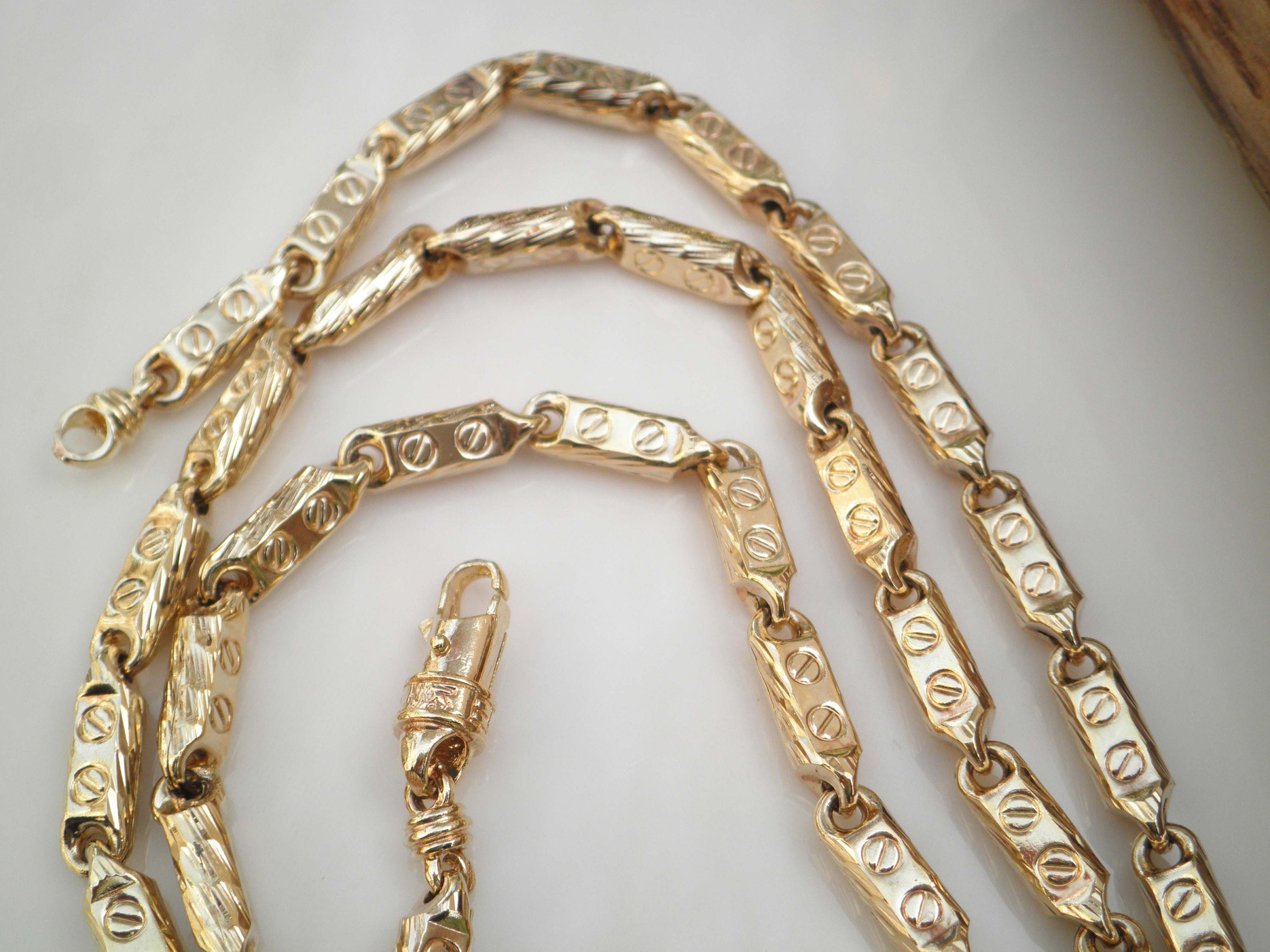 Vintage 10K Gold Over 925 Sterling Silver Rectangular Barrel - Etsy