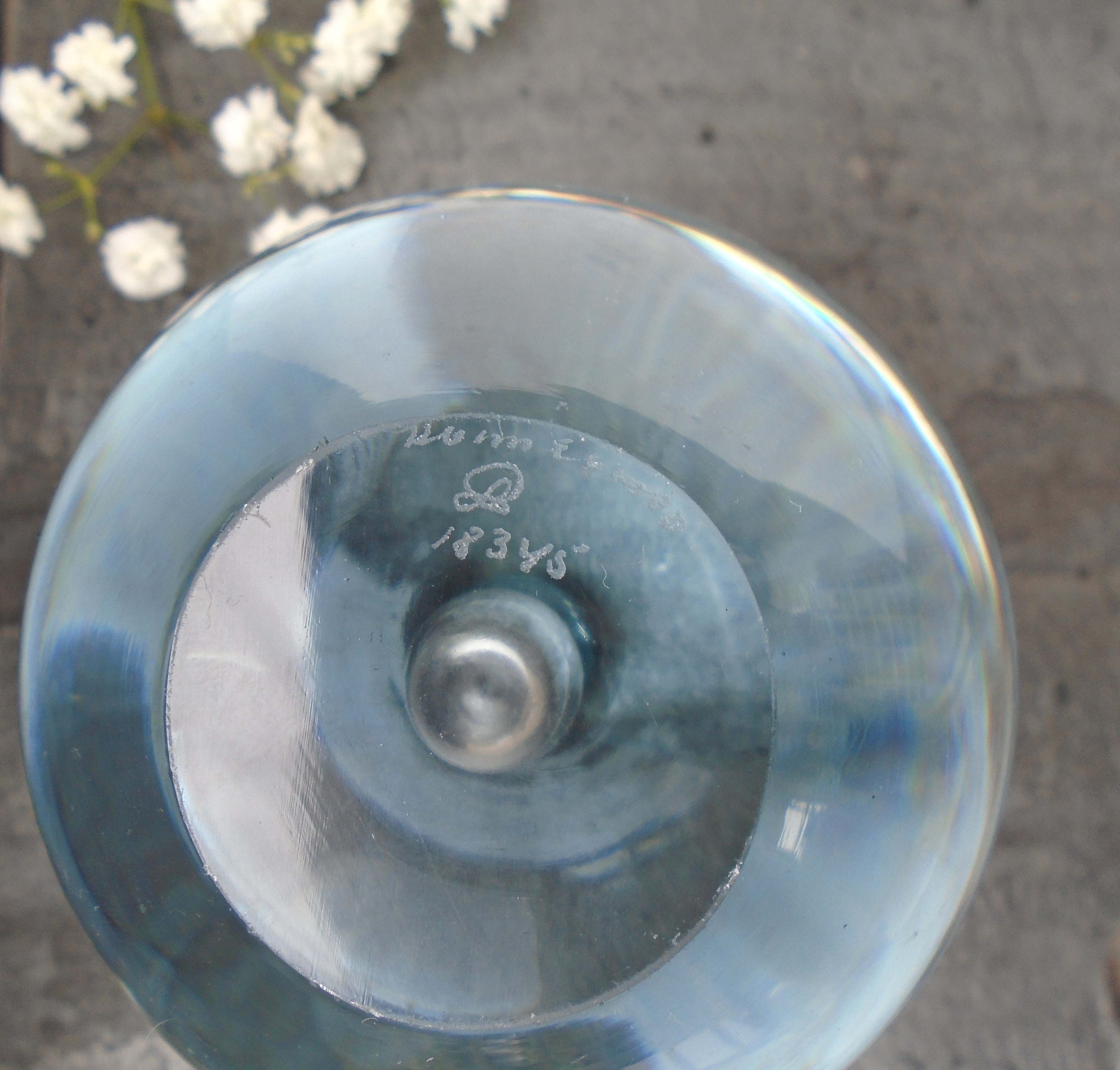 Rare Vintage per Lutken for Holmegaard Denmark Hand Blown Ballpoint Bud ...