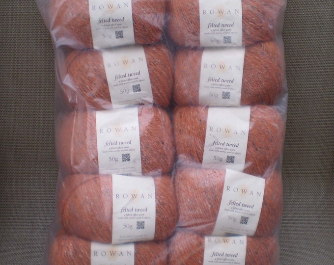 10 50g Rowan Felted Tweed Yarn - 188 - Jaffa (discontinued) - Etsy