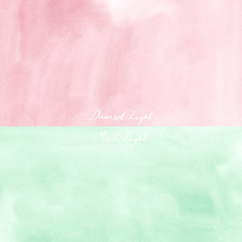 Watercolour Clipart Soft Wash Digital Papers in Rainbow Hues - Etsy