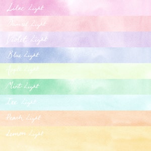 Watercolour Clipart Soft Wash Digital Papers in Rainbow Hues - Etsy