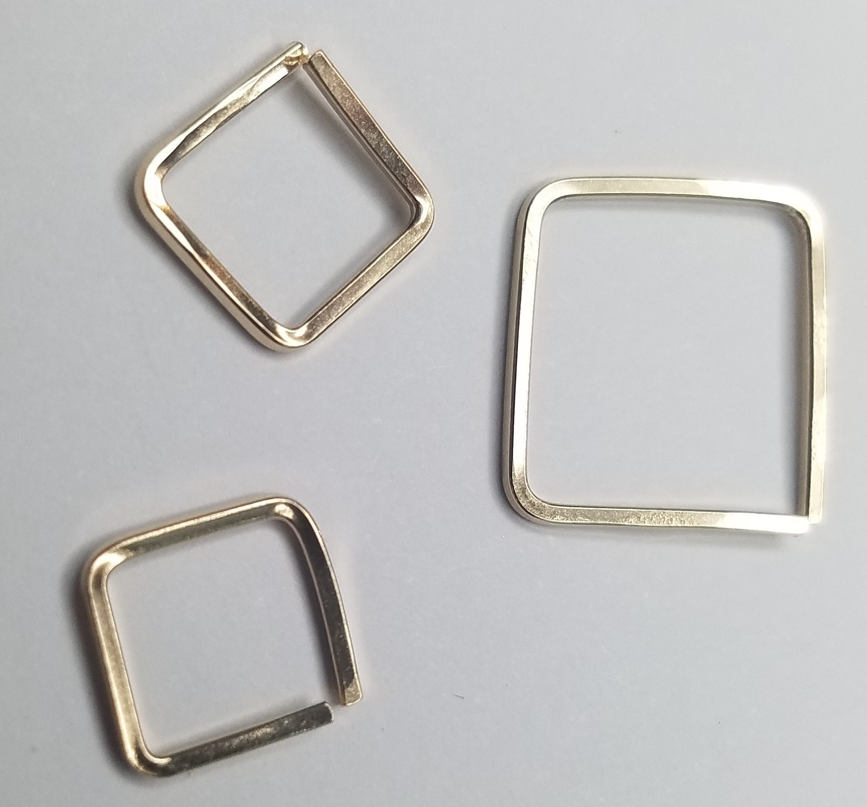 20/21 Ga Square Wire Square Shape Loop Cartilage Hoop Nose | Etsy