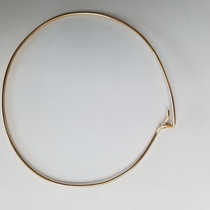 12 Gauge 14k Yellow Gold Filled Neckwire, Choker, Wire Necklace, Custom ...