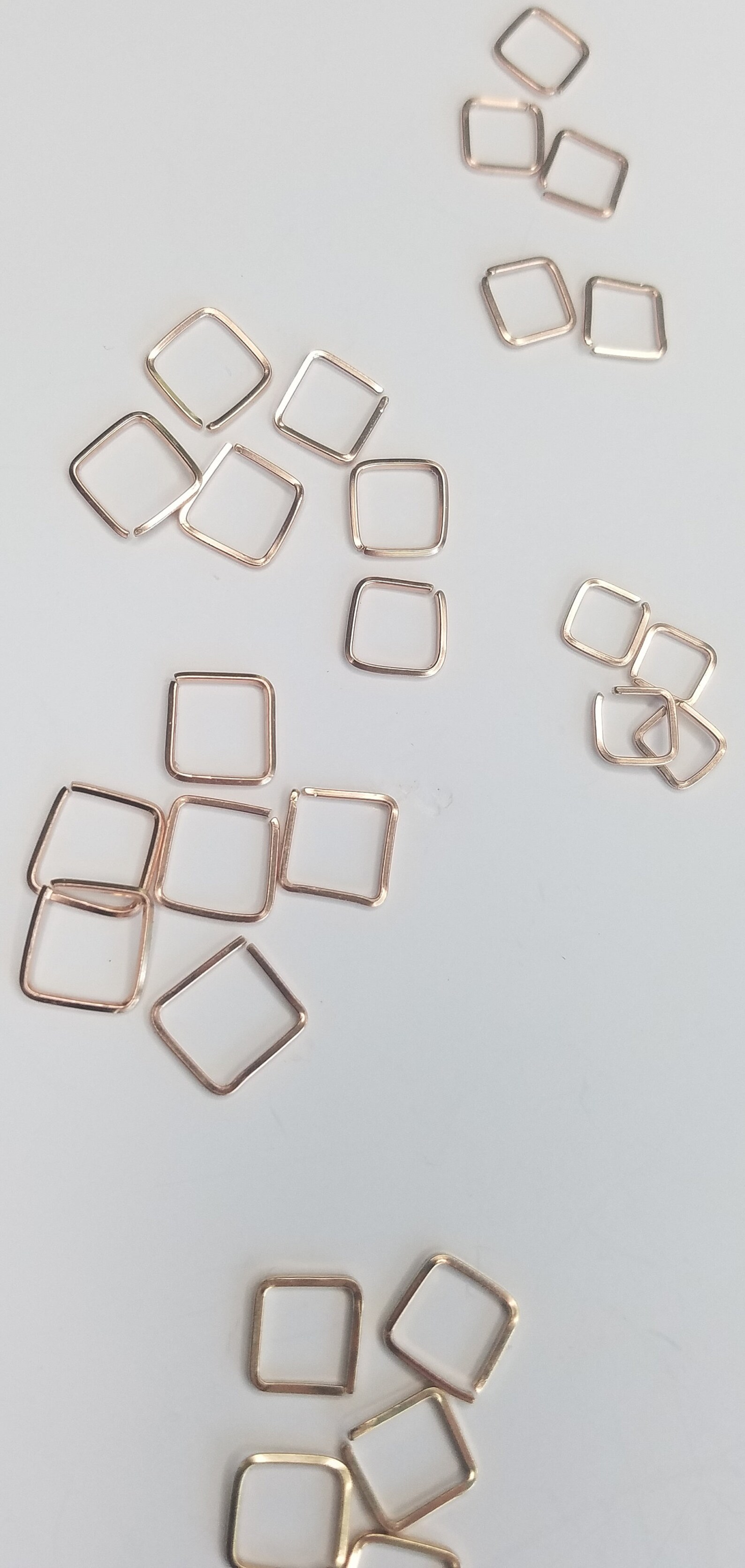 20/21 Ga Square Wire- Square Shape Loop- Cartilage Hoop, Nose Septum ...