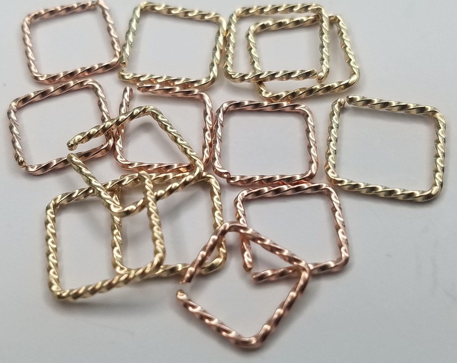 20 Ga Twisted Wire Square Shape Loop-cartilage Hoop Nose - Etsy