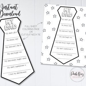 Father's Day Printable, All About My Dad, Father's Day Questionnaire ...