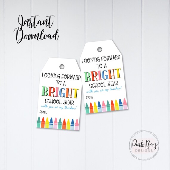 Printable Teacher Tag Back to School Tags Back to School - Etsy